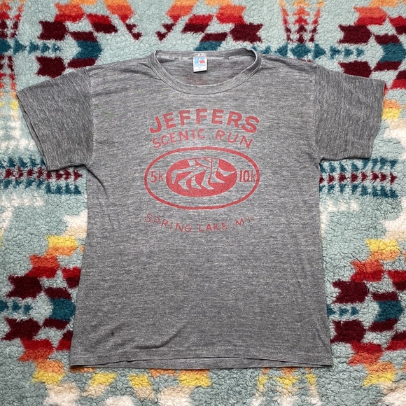 Vintage | Shirts | Vintage Jeffers Scenic Run Spring Lake Mi T Shirt ...